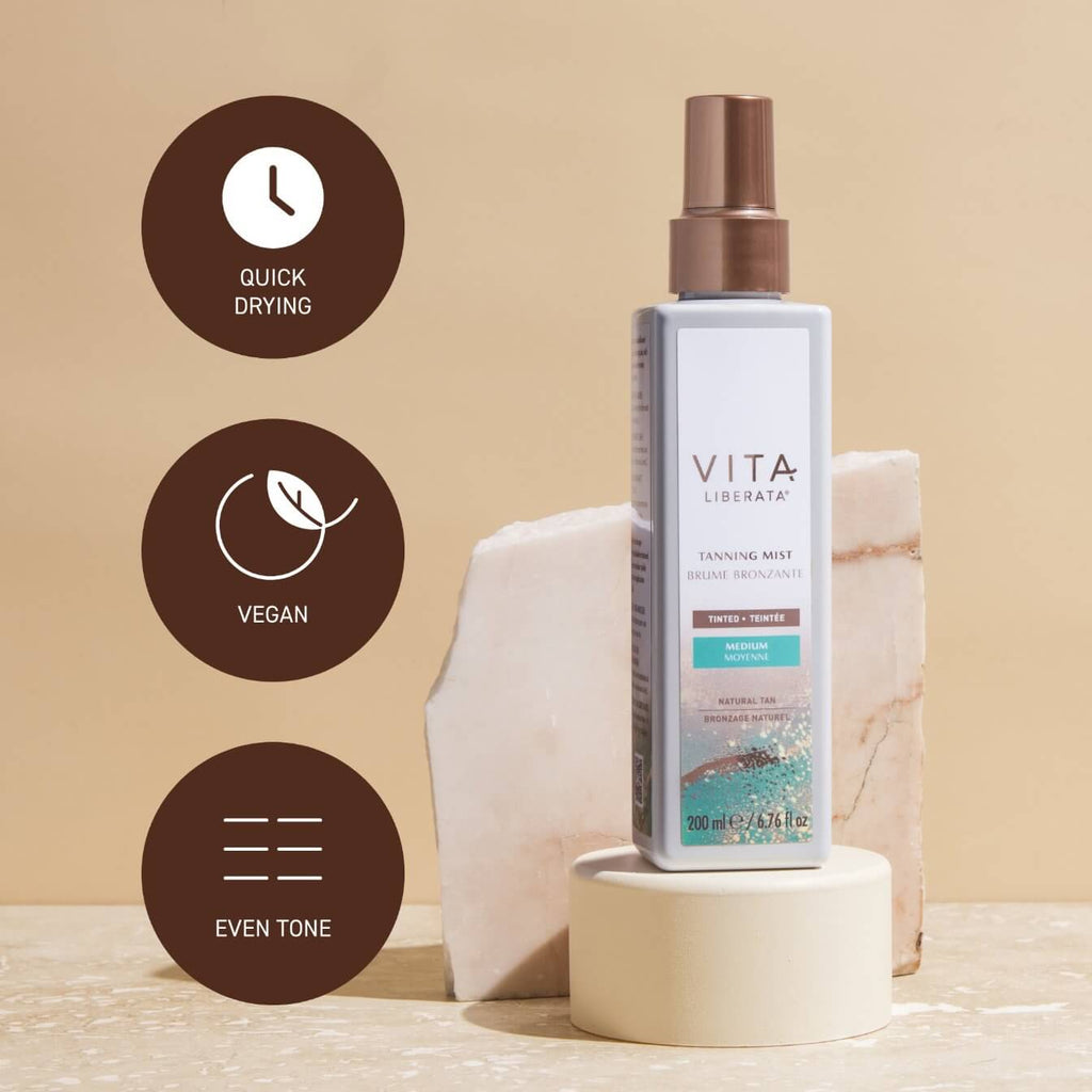 Tinted Tanning Mist | Instant Glow, Effortless Tan | Vita Liberata